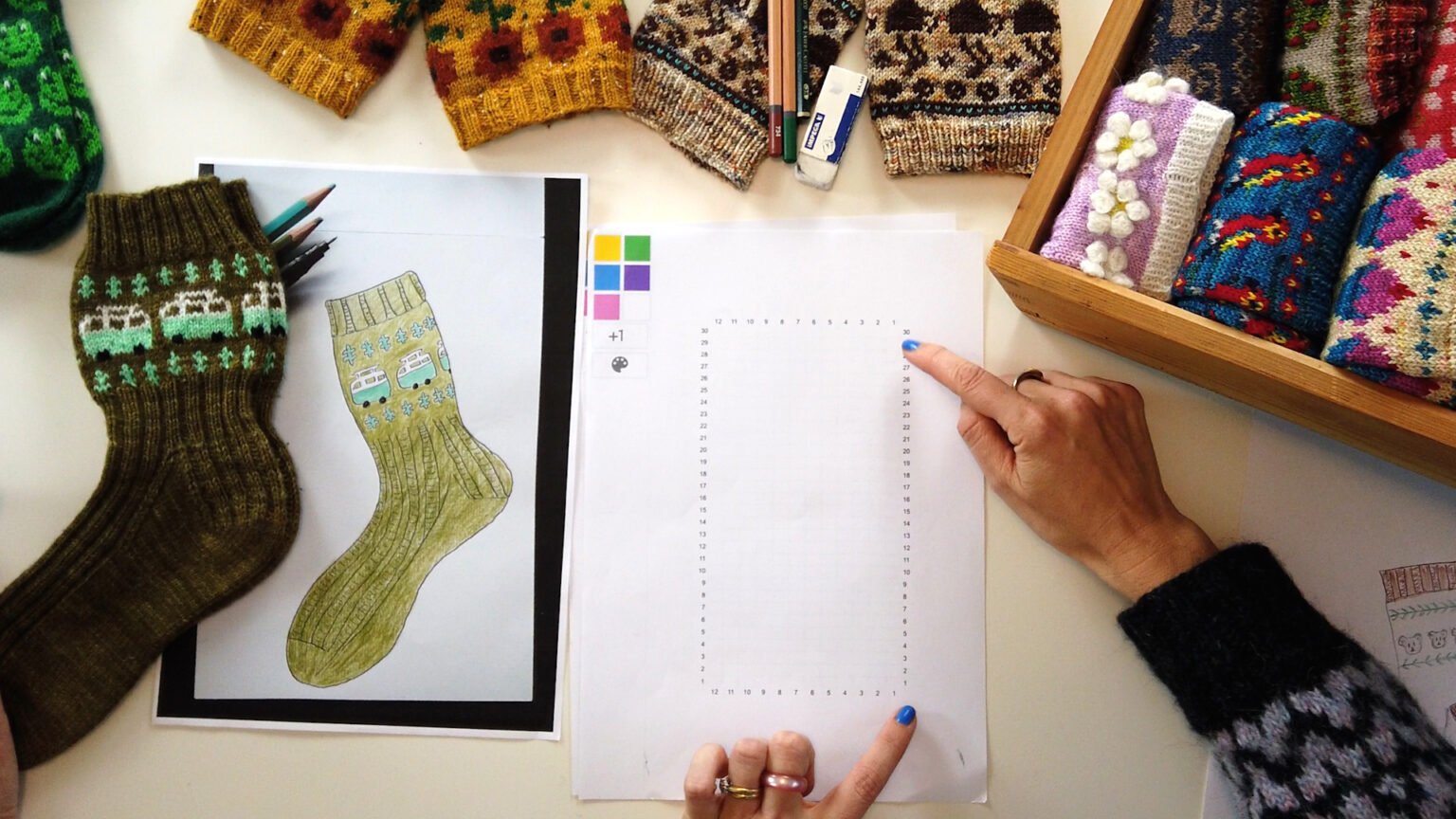 Episode 150 - Joyful Colorwork Socks - Stone Knits - Fruity Knitting